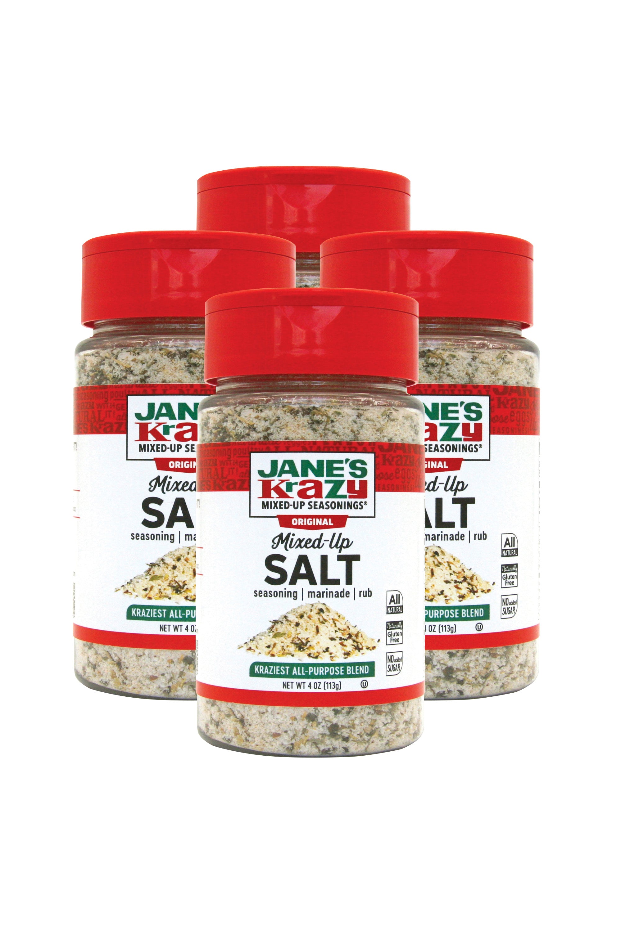 Jane's Krazy Mixed-Up Salt (4 oz or 9.5 oz) (Pack of 4 or 12) – Flavor ...